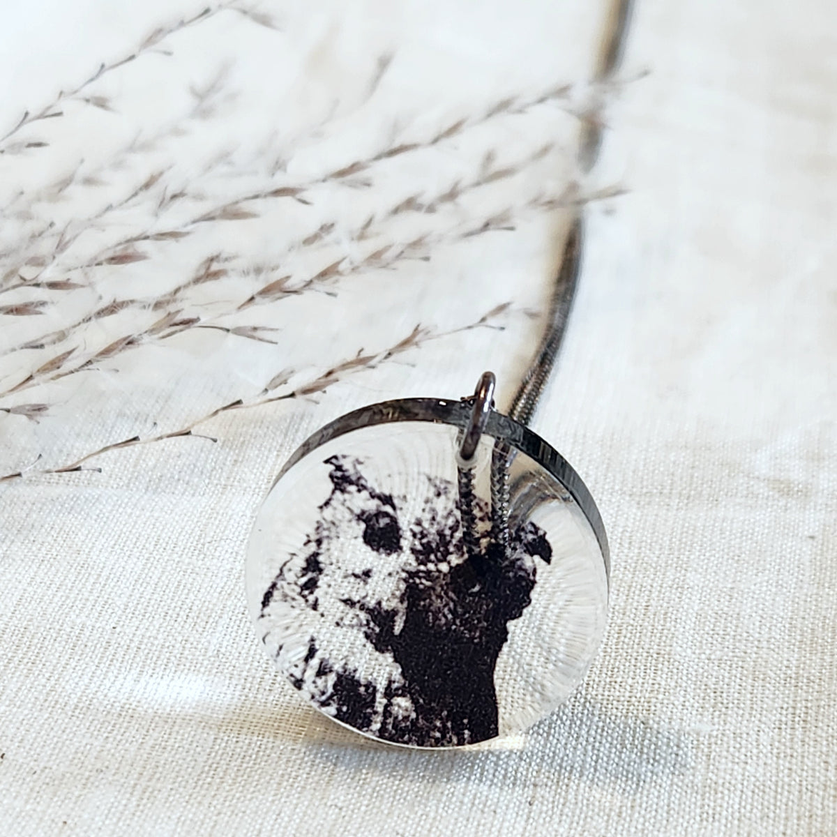 Black Drop Designs round owl necklace – . The Georgian Artisan Shop